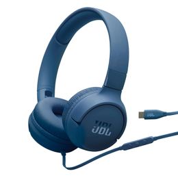 JBL On-Ear-Kopfh&ouml;rer "Tune 520C USB-C kabelgebundener Hi-Res-On-Ear", B:4,8cm H:22,3cm T:20,5cm, blau, Kopfh&ouml;rer