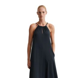 Marc O'Polo MARC O'POLO Damen Jerseykleid "mit TENCEL Modal", blau, Gr. L, unifarben, Obermaterial: 48% Modal, 47% Baumwolle, 5% Elasthan, Kleider