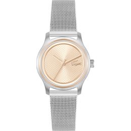 Lacoste Damen Quarzuhr "ELYSE", silber, Armbanduhren, Armbanduhr, Damenuhr, Edelstahlarmband, analog