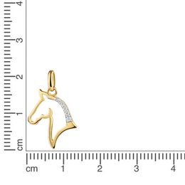 Firetti Damen Kettenanh&auml;nger "Schmuck Geschenk Gold 333 Halsschmuck Anh&auml;nger Pferd", Gelbgold 333, 0,68 g, gold, Gelbgold 333, Schmuckanh&auml;nger, mit