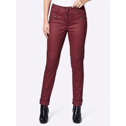 Heine Damen Bequeme Jeans, rot, Gr. 40, unifarben, 96% Baumwolle, 4% Elasthan, Jeans
