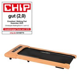 Laufband "Walking Pad 4.2 Holzoptik", ohne Unterlegmatte, braun, Christopeit Sport, Laufb&auml;nder, bis max. 6 km/h, 120 kg max. Benutzergewicht