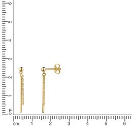 Firetti Damen Paar Ohrstecker "Schmuck Geschenk Gold 333 Ohrschmuck Ohrringe Stab Kette", Gelbgold 333, gold, Gelbgold 333, Ohrringe