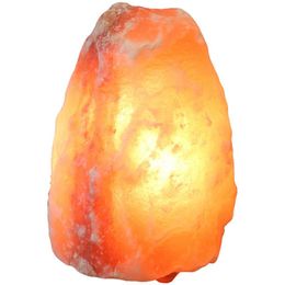 Salzkristall-Tischlampe "Rock", &Oslash; 12cm H: 18cm, 1 Stk., orange, Himalaya Salt Dreams, Leuchten, Handgefertigt - jeder Stein ein Unikat, H: ca.18 cm,