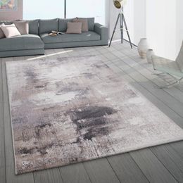 Teppich Paco Home, B:160cm H:16mm L:230cm, beige, Polypropylen, Wohnzimmer, Teppiche, "Mero 106", Kurzflor, modernes Design, melierte Used-Optik