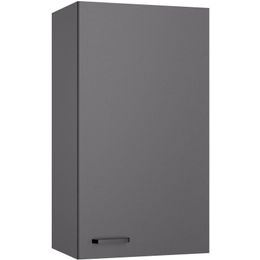 H&auml;ngeschrank Optifit "OPTImulti", anthrazit matt, anthrazit matt, B:50cm H:88cm T:34,6cm, Holzwerkstoff, Schr&auml;nke, H&auml;ngeschrank, Breite 50 cm, H&ouml;he 89,6 cm, mit 1 T&uuml;r, 2 Einlegeb&ouml;den