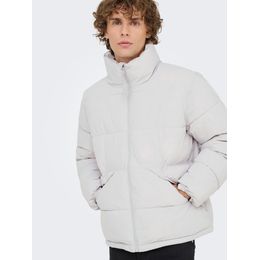 Only & Sons ONLY & SONS Herren Steppjacke "ONSPACK LIFE PUFFER JACKET OTW", blau, Gr. M, unifarben, Web, Obermaterial: 100% Polyester, Jacken