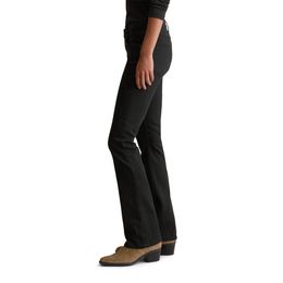 Marc O'Polo Damen Bootcut-Jeans "aus superstretchigem Organic Cotton-Mix"schwarz, Gr. 27, MARC O'POLO DENIM, unifarben, Obermaterial: 90% Baumwolle, 8%