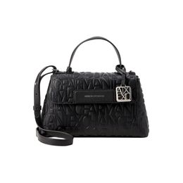 Armani Exchange Handtasche 'LIZ PEBBLE' Damen Gr&ouml;&szlig;e One Size schwarz / silber