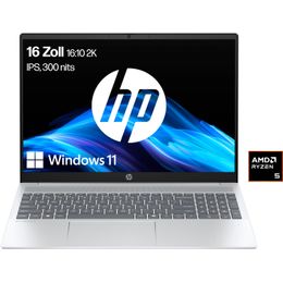 HP Notebook "OmniBook 5 16-af1252ng", 16 GB RAM 512 GB SSD, Ryzen AI 5, Windows 11 Home, silber, Notebooks