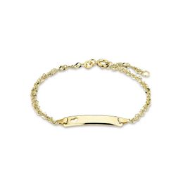 Amor Damen Goldarmband "Herz", 19cm, Gelbgold 375, gold, Gelbgold 375, Armb&auml;nder, Made in Germany