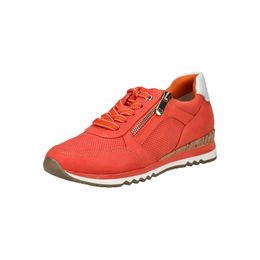 Marco Tozzi Damen Sneaker "Marco Tozzi Sneaker Lederimitat/Textil", Gr. 39, orange, Lederimitat, Textil, Schuhe