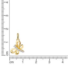 Firetti Damen Kettenanh&auml;nger "Schmuck Geschenk Gold 333 Halsschmuck Anh&auml;nger Schmetterling", Gelbgold 333, 1,43 ggelbgoldfarben, wei&szlig;goldfarben,