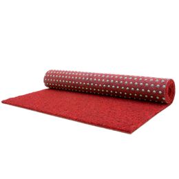 Kunstrasen "GREEN, Gesamth&ouml;he 7,5 mm, Made in Netherlands", B : 400cm 1 Stk., L: 450cm, rot, PRIMAFLOR-IDEEN IN TEXTIL, Garten, Teppiche,