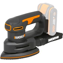 WORX Akku-Tellerschleifer "WX822.9", B:9,6cm H:12,5cm T:24,5cm, schwarz, Schleifmaschinen, f&uuml;r Holzm&ouml;bel und T&uuml;ren, mit Staubfangsack, ohne Akku &