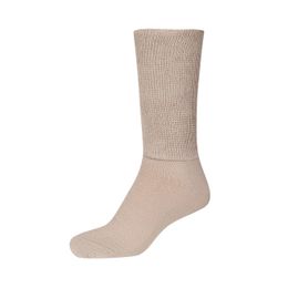 Camano Damen Socken "Diabetikersocken 6er Pack", Gr. 39, beige, 78% Baumwolle, 18% Polyester, 3% Polyamid, 1% Elasthan, uni, Socken