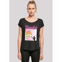 F4NT4STIC Damen T-Shirt "Bambi Nice To Meet You", schwarz, Gr. XL, Obermaterial: 100% Baumwolle, Shirts, Print