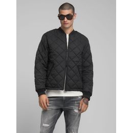 Replay Herren Steppjackeschwarz, Gr. S, unifarben, Web, Obermaterial: 72% Polyester, 28% Polyamid. Futter: 100% Polyester. Wattierung: 100%