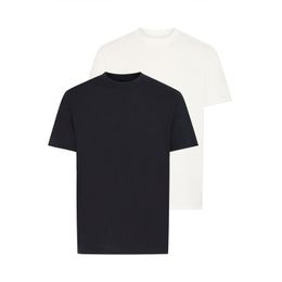 Blend Herren Rundhalsshirt "Rundhalsshirt BHIvo 2 Pack", wei&szlig;, Gr. XXL, Obermaterial: 100% Baumwolle CO., Shirts