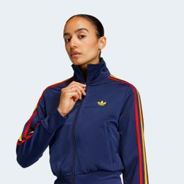 Damen Trainingsjacke "FB CLASSIC TT_"dunkelblau, team power rot 2, crew gelb, Gr. XXL, adidas originals, Obermaterial: 100% Polyester, Jacken