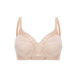 Felina Damen B&uuml;gelloser BH "BH ohne B&uuml;gel Weftloc", Gr. 75, beige, Obermaterial: 75% Polyamid PA. 25% Elasthan EL., BHs
