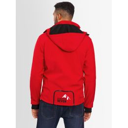 Arctic Seven Herren Softshelljacke "ASColori", rot, Gr. 5XL, Obermaterial: 96% Polyester, 4% Elasthan; Innenseite: 100% Polyester, Jacken,