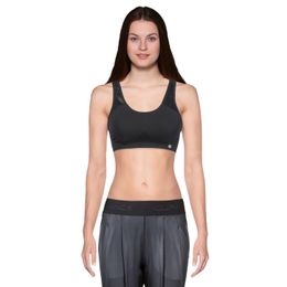 ENDURANCE ATHLECIA ATHLECIA Damen Sport-BH "Rosemary", Gr. XL, schwarz, 92% Polyamid, 8% Elasthan, unifarben, BHs, mit angenehmem X-Profil