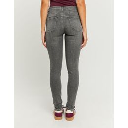 Tally Weijl Damen Skinny-fit-Jeans "SPADEPUMPMR", grau, Gr. 38, Abriebeffekte, Denim/Jeans, Obermaterial: 98% Baumwolle, 2% Elasthan, Jeans,