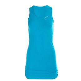WINSHAPE Damen Longtop "WTR15", blau, Gr. XS, 90% Baumwolle, 10% Elasthan, Tops, mit seitlicher Raffung