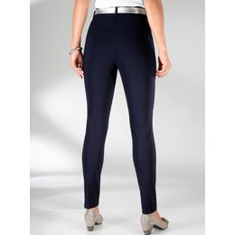Stehmann Damen Stretch-Hose, blau, Gr. 40, unifarben, 72% Viskose, 25% Polyamid, 3% Elasthan, Hosen