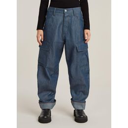 G-Star Raw G-STAR Damen Cargohose "Cargo 3D Boyfriend Hose"raw denim, Gr. 26, Obermaterial: 82% Baumwolle, 18% Polyester, Hosen
