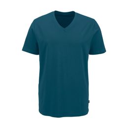 Bruno Banani Herren T-Shirt, Gr. XL, bunt, Jersey, Obermaterial: 95% Baumwolle, 5% Elasthan, unifarben, Basic, Shirts, mit V-Ausschnitt, perfekte