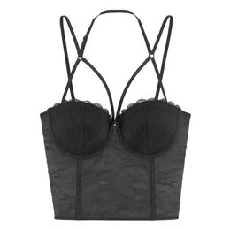 Damen Corsage, PETITE FLEUR GOLD BY LASCANA, Gr. 70, schwarz, Spitze, Obermaterial: 60% Polyamid, 35% Polyester, 5% Elasthan, Korsagen, mit B&uuml;gel und