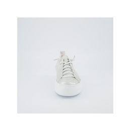 Paul Green Damen Sneaker "Paul Green Sneaker Leder", Gr. 38,5, silber, Leder, Schuhe