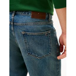 Tommy Hilfiger Herren Tapered-fit-Jeans "HARLEM"torrance indigo, Gr. 38, Denim/Jeans, Obermaterial: 82% Baumwolle, 18% Lyocell, Jeans, Regular Fit,