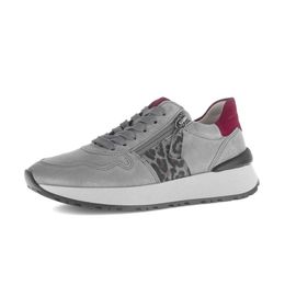 Gabor Damen Sneaker "Sneaker low Materialmix Leder", Gr. 35grau, Schuhe