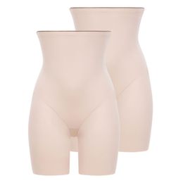 Conturelle Damen Miederhose "2er Pack Damen Maxi Miederhose mit Bein Soft Touch", Gr. 36, beige, Obermaterial: 63% Polyamid PA. 37% Elasthan EL.,