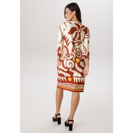 Damen Jerseykleidnatur, rostbraun, orange, Gr. 48, Aniston SELECTED, bedruckt, gebl&uuml;mt, gemustert, Jersey, Obermaterial: 85% Viskose, 10% Polyester,
