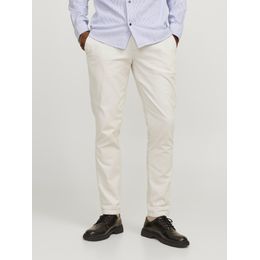 Jack & Jones JACK & JONES Herren Chinos "JPSTMARCO JJFURY ANA", grau, Gr. 31, unifarben, Web, Obermaterial: 98% Baumwolle, 2% Elasthan, Hosen
