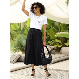 Heine Damen T-Shirt "Shirt", wei&szlig;, Gr. 44, gemustert, mehrfarbig, 100% Baumwolle, Shirts