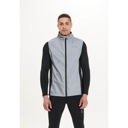 Endurance Herren Funktionsweste "Peelier", silber, Gr. L, 90% Polyester, 10% Elasthan, Westen, mit starken Ultra-Reflektoren