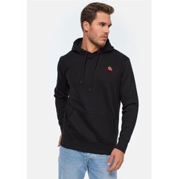 MIKON Herren Kapuzensweatshirt, schwarz, Gr. S, unifarben, 65% Baumwolle, 35% Polyester, Sweatshirts, im zeitlosen Design