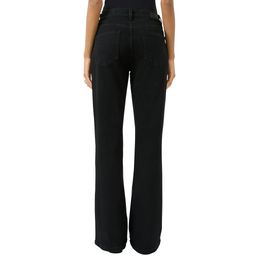 QS Damen 5-Pocket-Jeansschwarz, Gr. 38, unifarben, Denim/Jeans, Obermaterial: 84% Baumwolle, 14% Polyester, 2% Elasthan. Futter: 70% Polyester, 30%