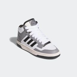 M&auml;dchen Sneaker "RAPID COURT MID", adidas Sportswear, Gr. 40, schwarz-wei&szlig;, Leder, Synthetik, Schuhe, Sneaker, Schn&uuml;rboots, Winterschuhe, f&uuml;r Kinder