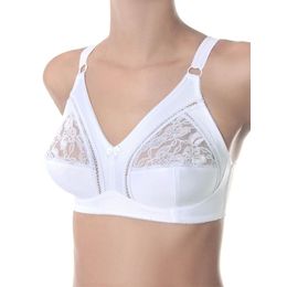 Sassa Mode SASSA Damen Soft-BH "2er Pack Soft BH ohne B&uuml;gel Basic", Gr. 85, wei&szlig;, Obermaterial: 92% Polyester PES. 8% Elasthan EL., BHs