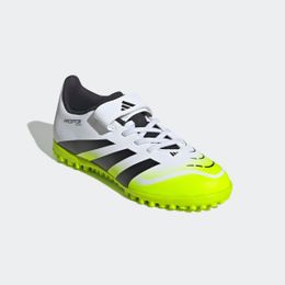 M&auml;dchen Fu&szlig;ballschuh "PREDATOR CLUB HOOK-AND-LOOP KIDS", adidas Performance, Gr. 38,5, wei&szlig;, Synthetik, Schuhe, f&uuml;r harte Untergr&uuml;nde Asche und