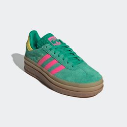 Damen Sneaker "GAZELLE BOLD", adidas originals, Gr. 41, gr&uuml;n, Leder, Synthetik, Schuhe