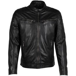 Mauritius Herren Lederjacke "GBDerry LAORV", schwarz, Gr. XL, unifarben, Obermaterial: 100% Schafsleder. Futter: 100% Baumwolle. &Auml;rmelfutter: 100%