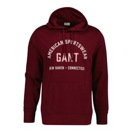 Gant Herren Sweatshirt "PRINTED GRAPHIC"plumped rot, Gr. XL, unifarben, Sweatware, Obermaterial: 87% Baumwolle, 13% Polyester, Sweatshirts, mit