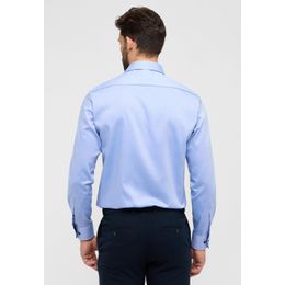 Eterna Herren Langarmhemd "MODERN FIT", blau, Gr. 45, 100% Baumwolle, Hemden, NON IRON (b&uuml;gelfrei)